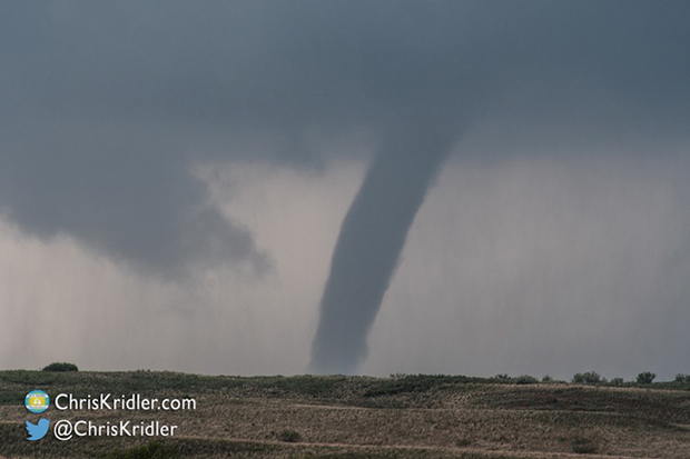 Another shot of the elephant trunk tornado. - Chris Kridler | Sky Diary ...